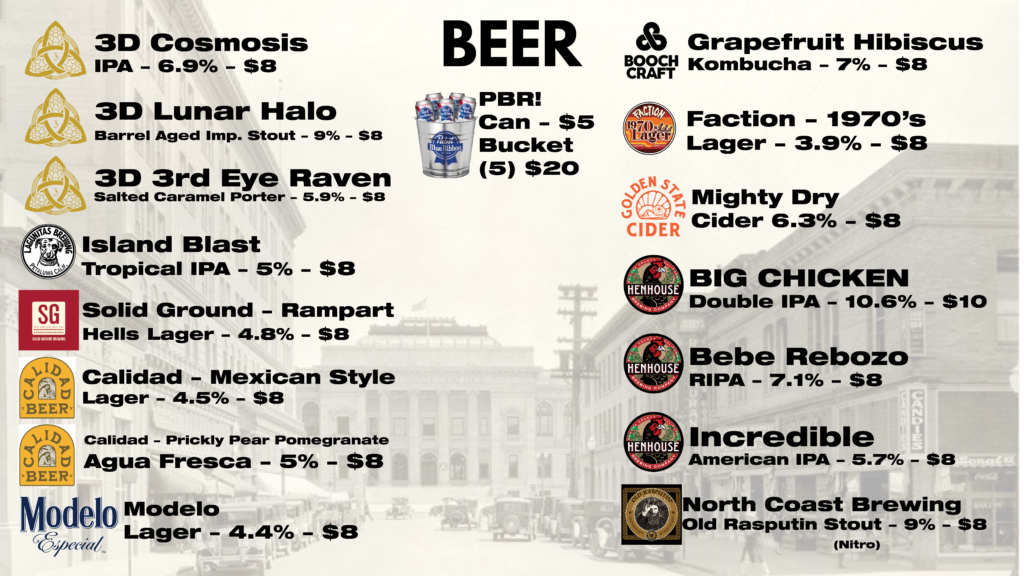 What's on the Menu? - Barrel Proof Lounge