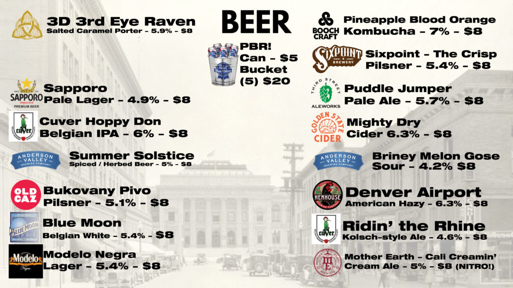 What's on the Menu? - Barrel Proof Lounge